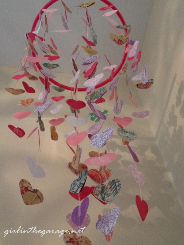 Gorgeous Hanging Hearts Mobile