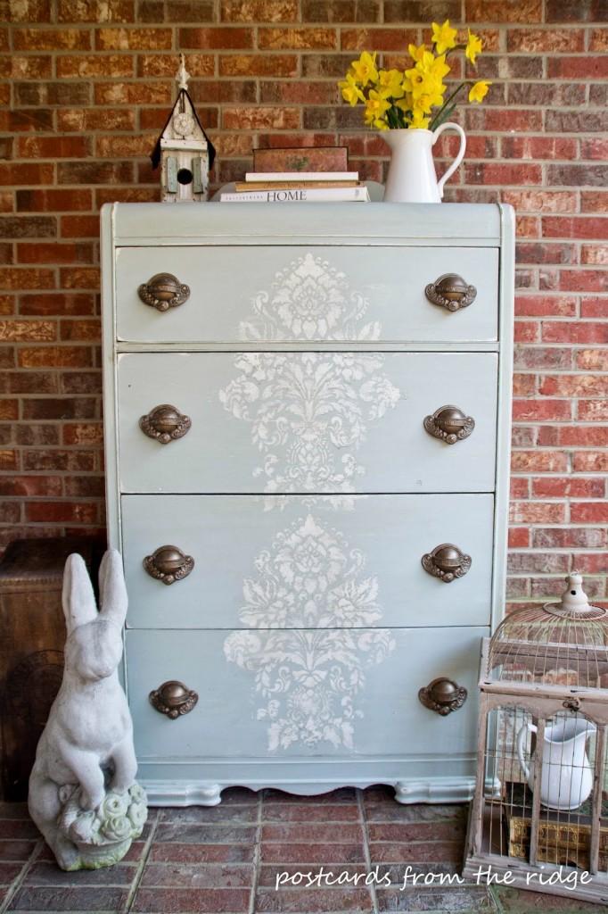 Stunning Stenciled Dresser Ideas - Girl in the Garage®
