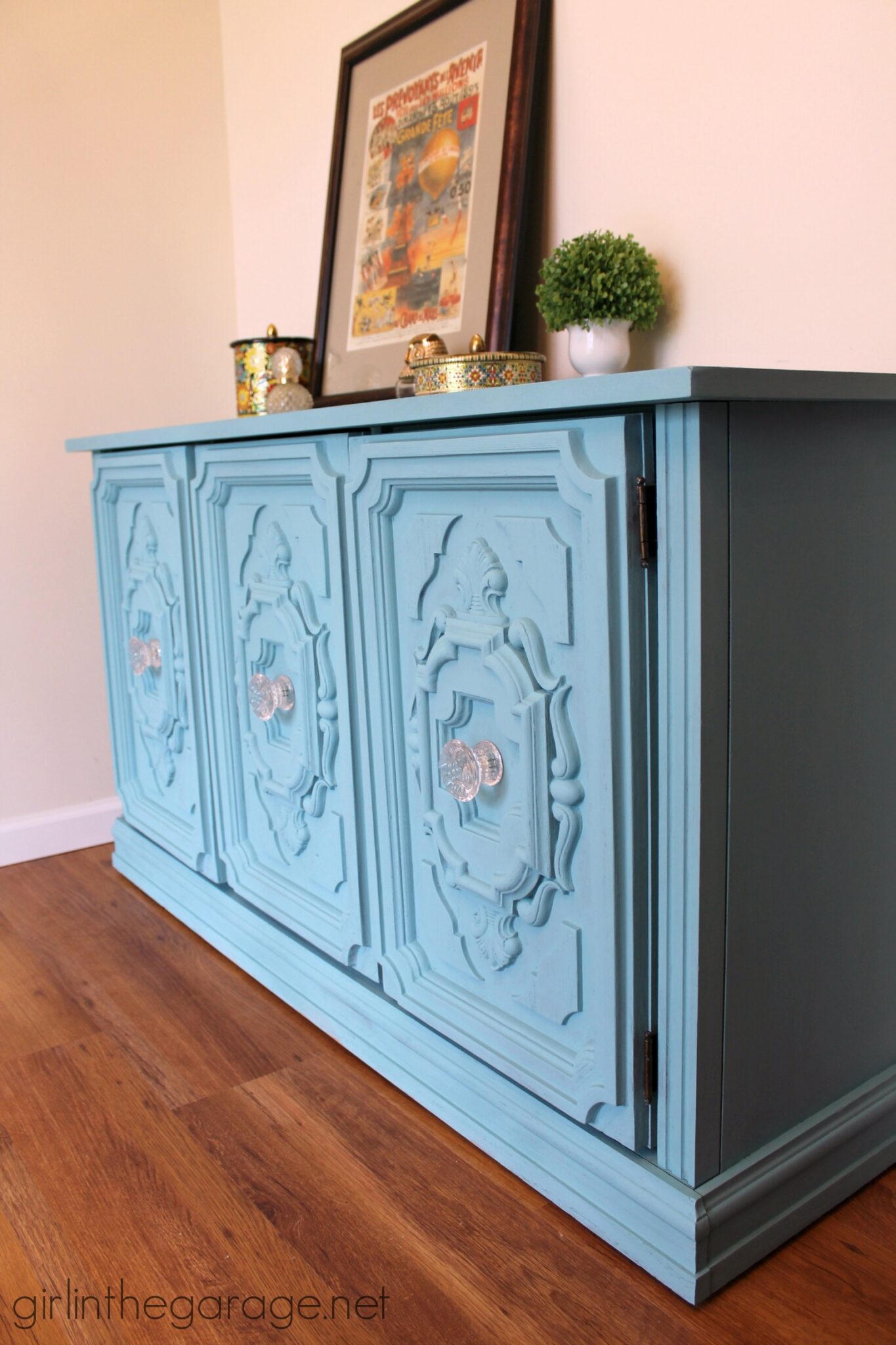 Seventies Buffet Makeover - Girl in the Garage®