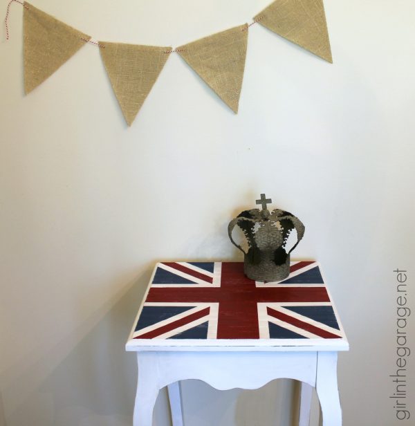 Union Jack Table and the Birth of a Princess
