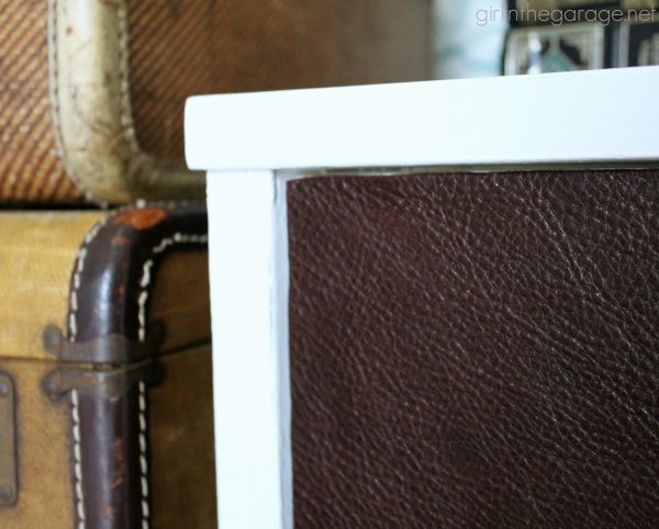 Midcentury Table Makeover with Leather - Girl in the Garage