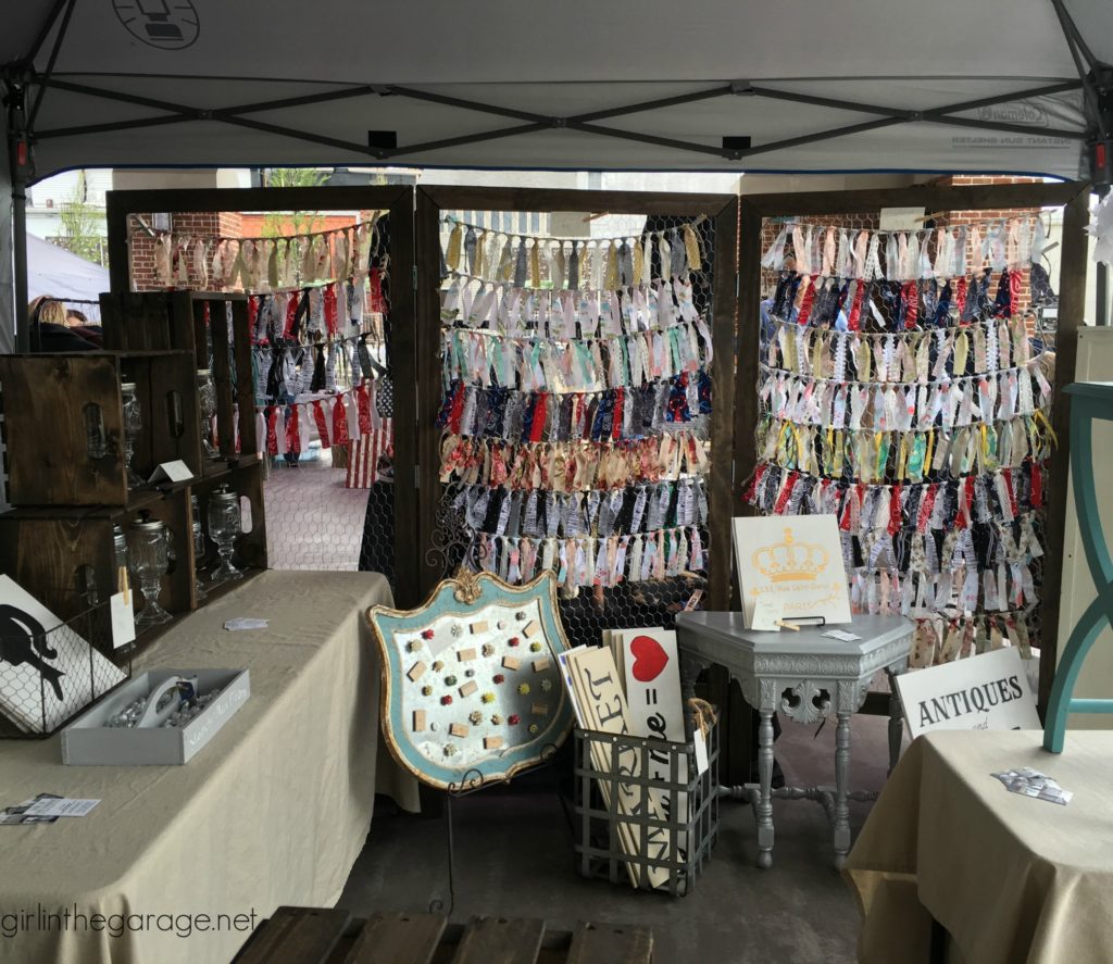 DIY Folding Display with Chicken Wire - Girl in the Garage®