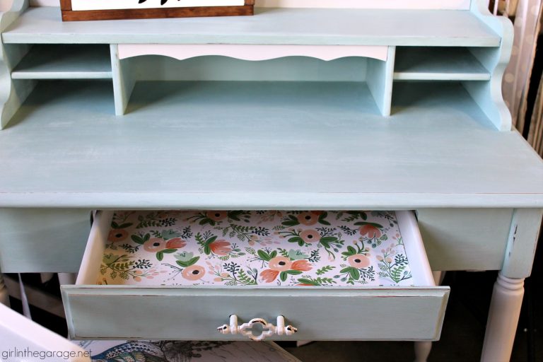 Mismatched Chair and Desk Makeover - Girl in the Garage®