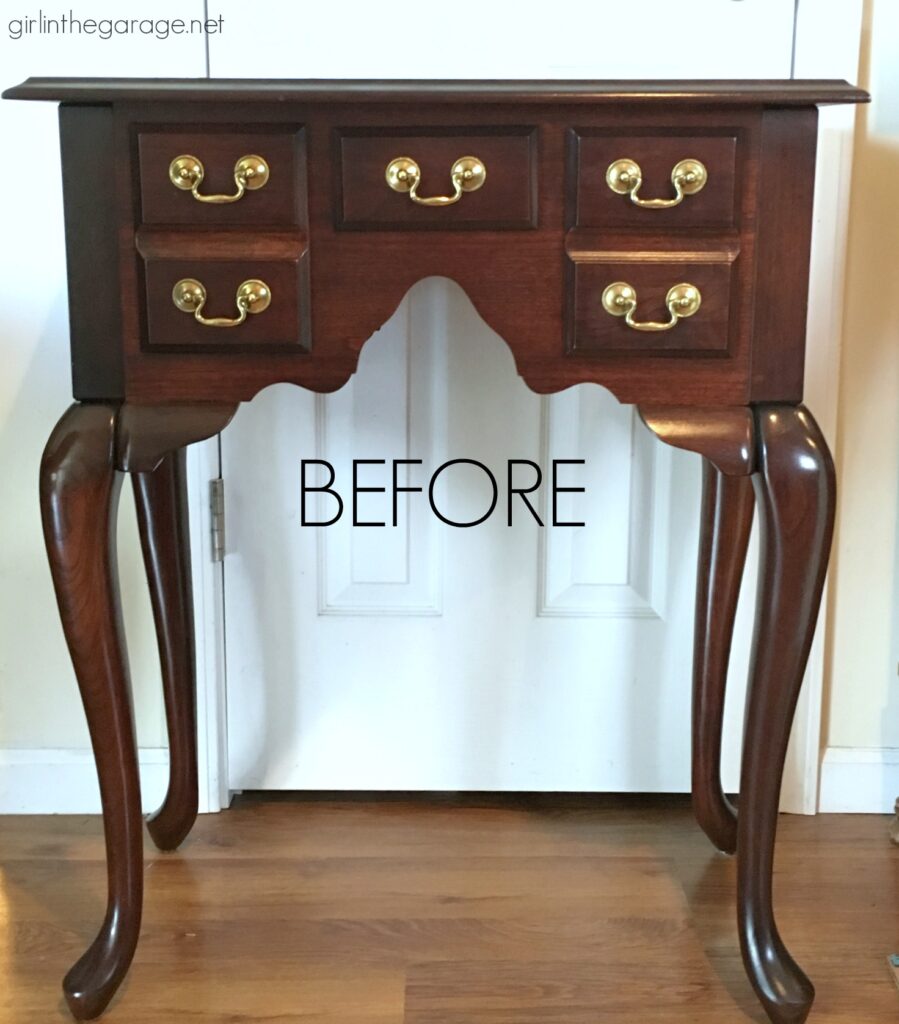 Thrifted Console Table Makeover - Girl in the Garage®