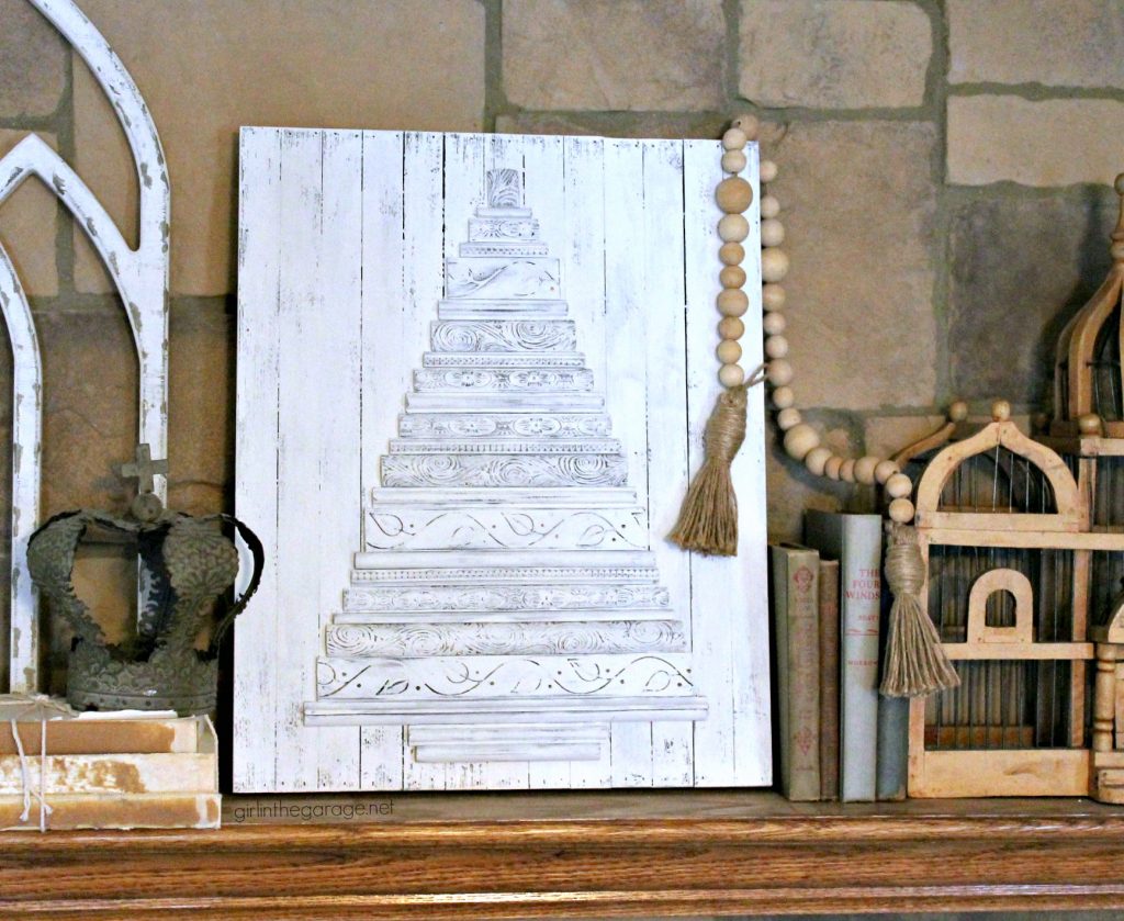DIY Moulding Christmas Tree - Girl in the Garage®
