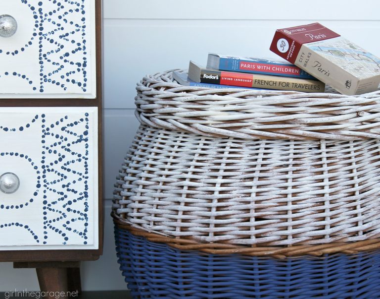 Thrift Store Basket Makeover - Girl in the Garage®