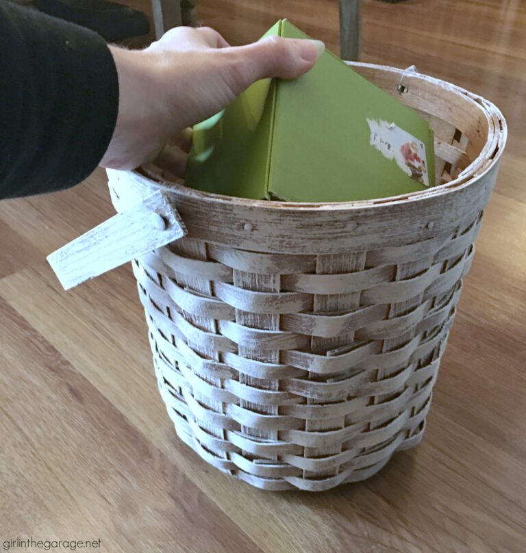 Easy DIY Christmas Tree Basket Stand - Girl in the Garage®