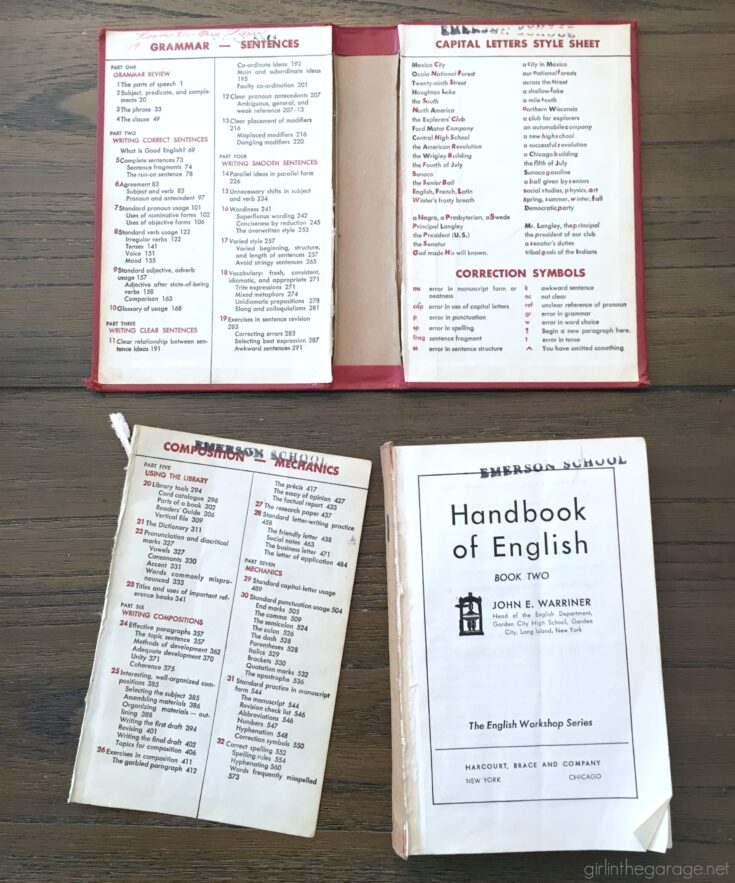 Repurposed Book Projects - Girl in the Garage®