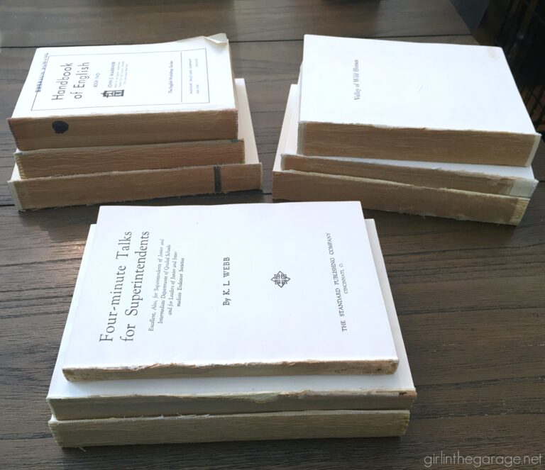 Repurposed Book Projects - Girl in the Garage®