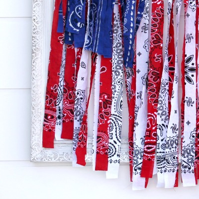 DIY Rag Flag + Patriotic Home Decor Ideas - Girl in the Garage®