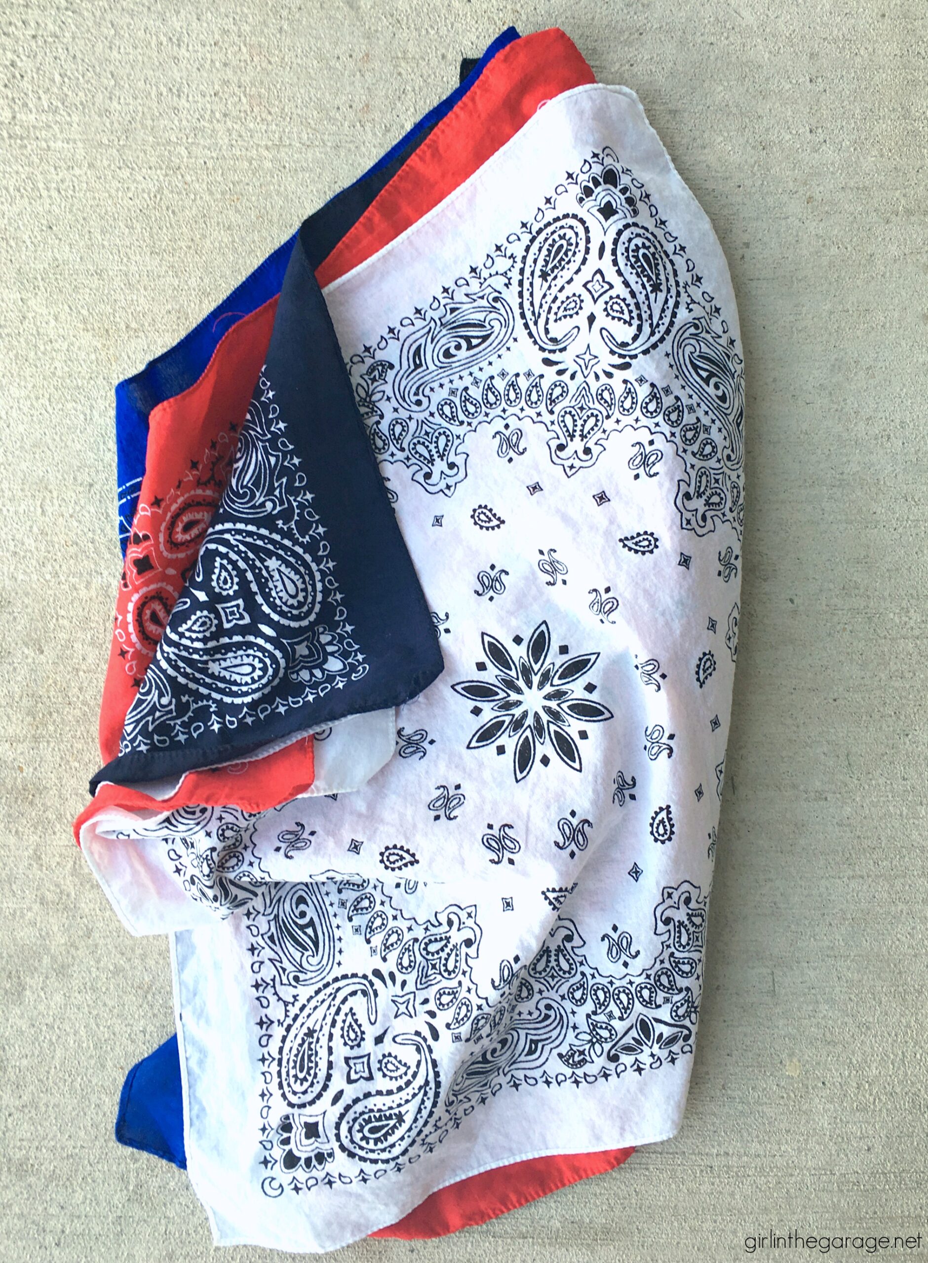 DIY Rag Flag + Patriotic Home Decor Ideas - Girl in the Garage®