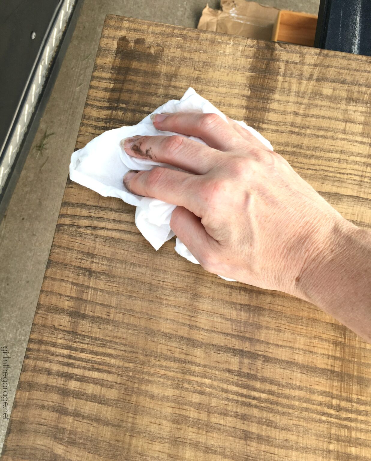 How to Stain Wood: Refinished Card Catalog - Girl in the Garage®