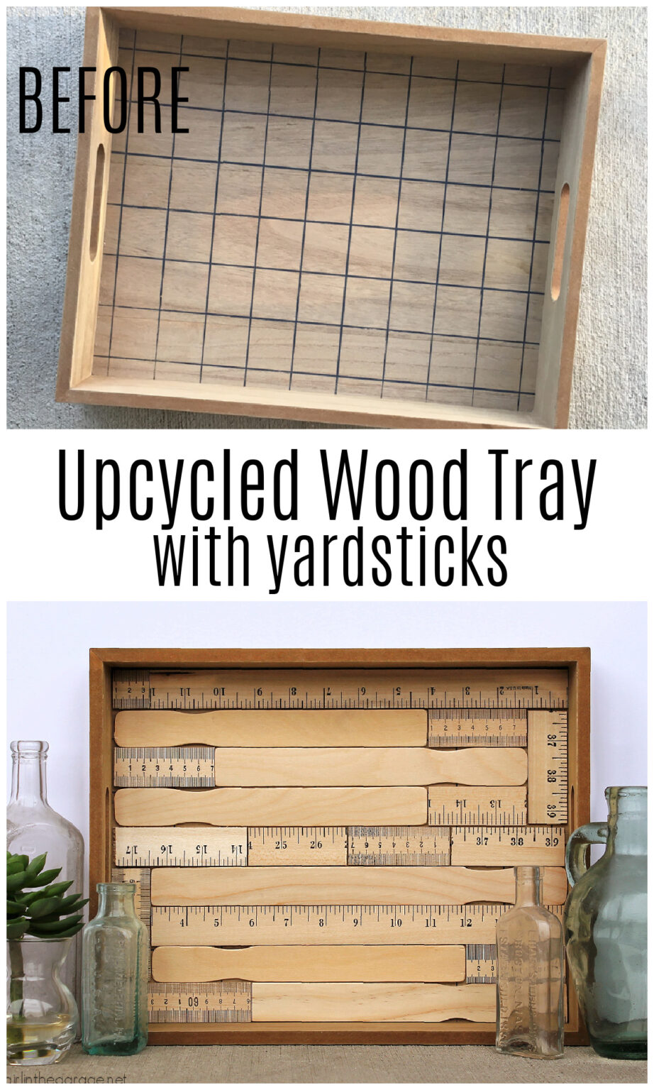 Upcycled Wood Tray - Girl in the Garage®