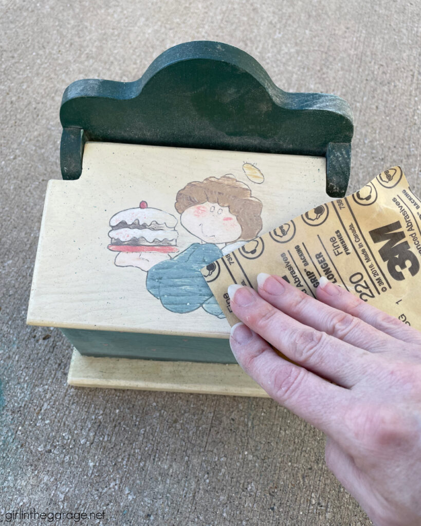 Painted Recipe Box with Flowers - Girl in the Garage®