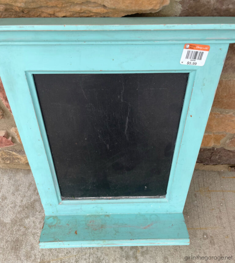 How to Paint a Thrifted Chalkboard - Girl in the Garage®