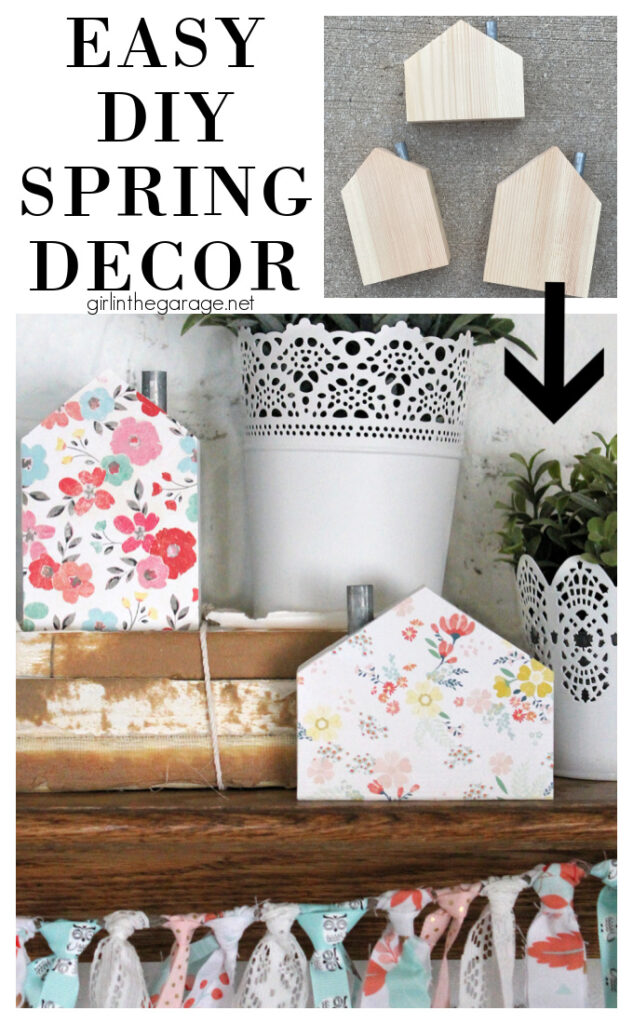 DIY Spring Decor: Mini Floral Houses - Girl in the Garage®