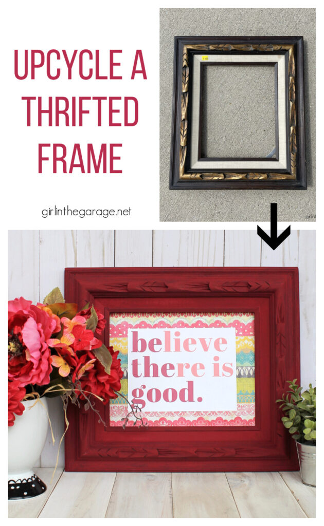 Upcycle a Frame: Easy and Adorable Idea - Girl in the Garage®