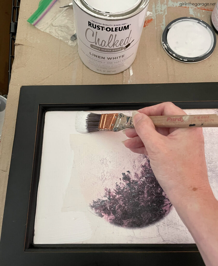 Repurposed Goodwill Art - Girl in the Garage®