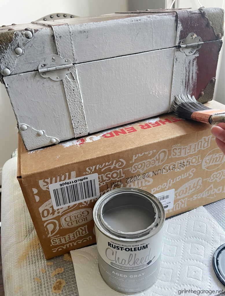How to Paint a Suitcase (+ Our New Great Room) - Girl in the Garage®