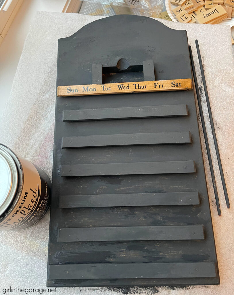 How to Refresh an Old Wooden Perpetual Calendar - Girl in the Garage®