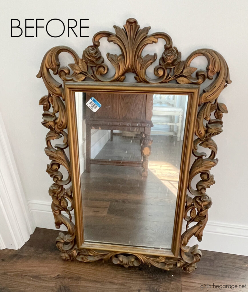How to Paint and Stencil a Mirror for Custom Home Decor - Girl in the ...