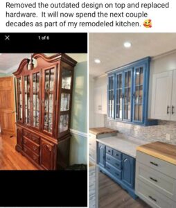 Best DIY Ideas to Repurpose an Old Hutch Top - Girl in the Garage®